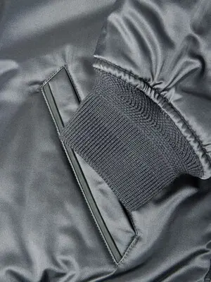 TOM FORD Silk-satin Padded Bomber Jacket - Silver