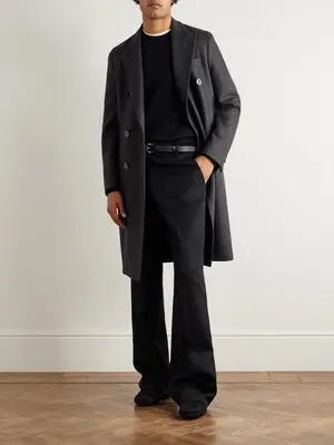 Boglioli Double-breasted Wool-blend Coat
