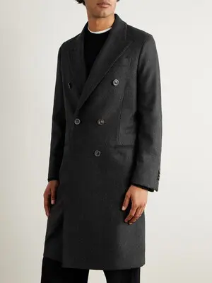 Boglioli Double-breasted Wool-blend Coat