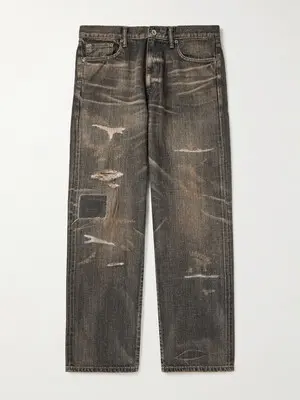 Neighborhood Distressed Jeans For Men