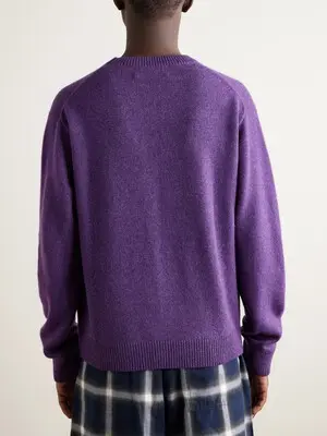 THE ELDER STATESMAN Cashmere Sweater - Purple