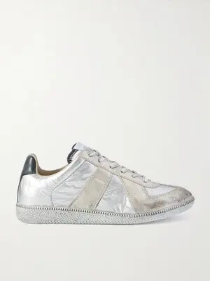 MAISON MARGIELA Replica Leather-trimmed Sneakers