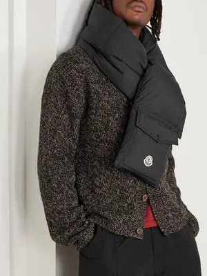Moncler Logo-appliquéd Quilted Shell Down Scarf