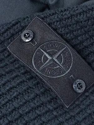 Stone Island Quilted Virgin Wool-twill Hooded Down Jacket