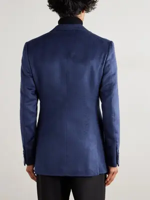Gabriela Hearst Irving Slim-fit Silk-felt Blazer
