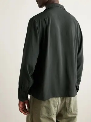 Visvim Keesey Convertible-collar Woven Shirt - Black