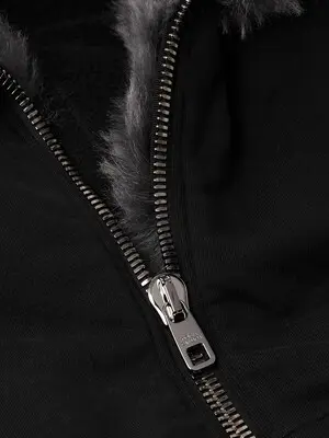 Dolce & Gabbana Shearling-trimmed Cotton-jersey Hooded Jacket