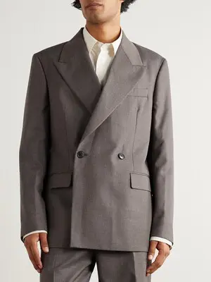 MFPEN Double-breasted Wool-twill Suit Jacket