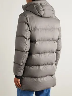 Herno Quilted Twill Hooded Down Jacket