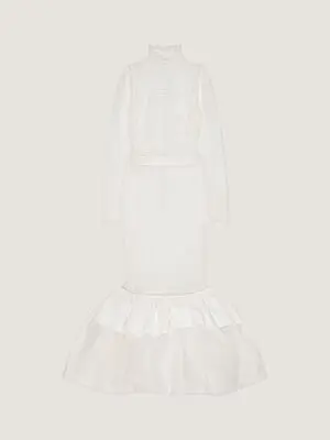 Givenchy Mesh Ruffled Dress