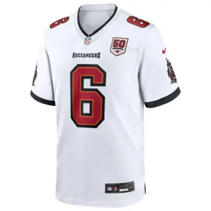 Nike Baker Mayfield Buccaneers 50th Anniversary Nfl Game Jersey - White