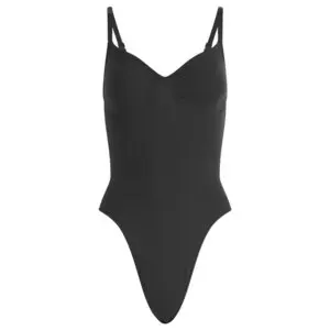 SKIMS Seamless Sculpt Thong Bodysuit - Onyx