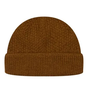 John Smedley Sheratt British Wool Beanie - Umber