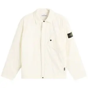 Stone Island Matt Ripstop Cordura Zip Overshirt - Ivory