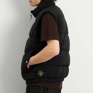 Stone Island Nylon Metal Econyl Down Vest - Black