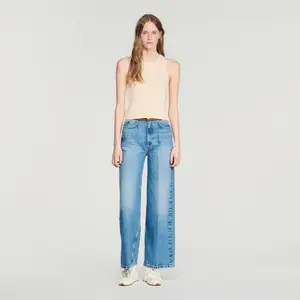 Sandro Wool Fine Knit Sleeveless Vest