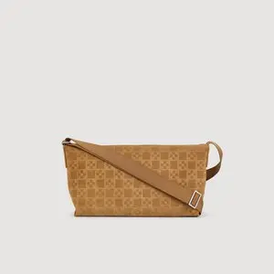 Sandro Square Cross Shoulder Bag - Camel