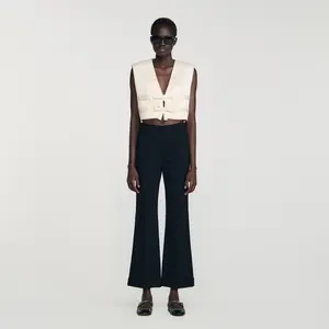 Sandro Straight-leg Heavy Jersey Trousers