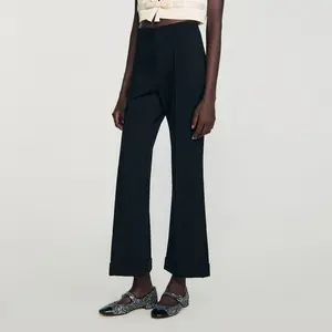 Sandro Straight-leg Heavy Jersey Trousers