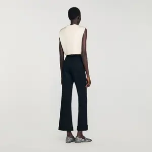 Sandro Straight-leg Heavy Jersey Trousers