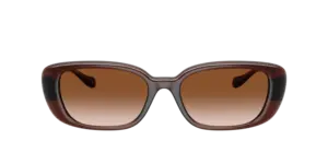 Versace Pillow Frame Sunglasses - Transparent Brown