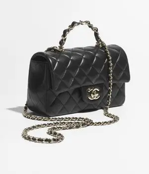 Chanel Mini Classic Handbag With Top Handle