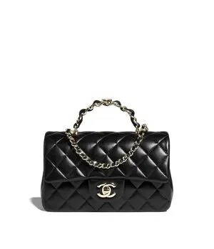 Chanel Mini Classic Handbag With Top Handle