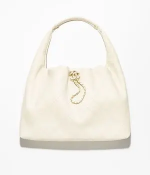 Chanel Maxi Hobo Bag - Light Beige
