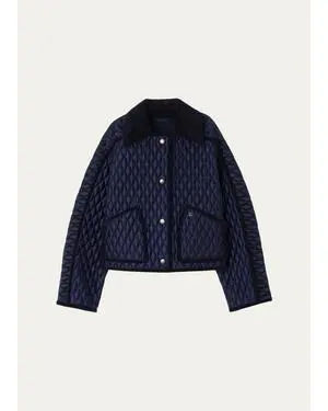 Burberry Floriston Quilted Barn Jacket Storm