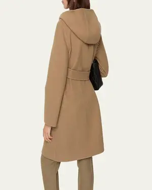 Burberry Hampshire Reversible Hooded Wrap Coat