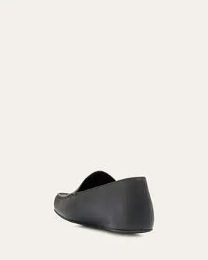 THE ROW Leo Grained Leather Slippers