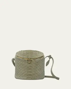 Alaïa La Canette Snakeskin Shoulder Bag