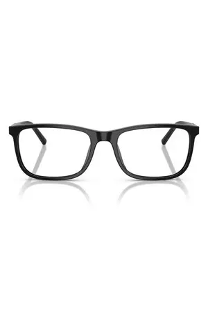 Dolce & Gabbana 53mm Rectangle Eyeglasses Black/demo Lens