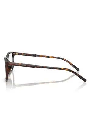 Dolce & Gabbana 53mm Rectangle Eyeglasses - Havana/demo Lens