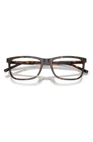 Dolce & Gabbana 53mm Rectangle Eyeglasses - Havana/demo Lens