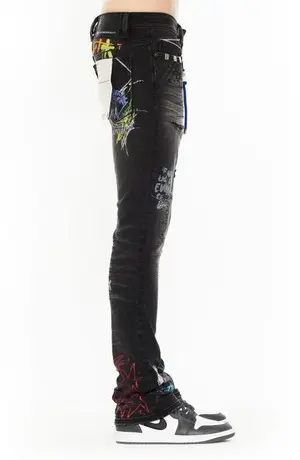 CULT OF INDIVIDUALITY Lenny 603 Bootcut Jeans With Graphics