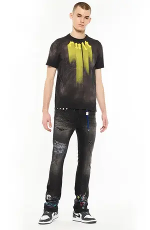 CULT OF INDIVIDUALITY Lenny 603 Bootcut Jeans With Graphics