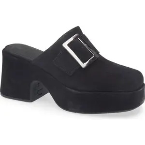 CHOCOLAT BLU Haze Platform Mule - Black Suede