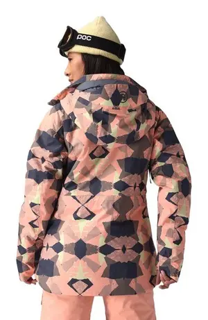 BACKCOUNTRY Crestcruiser Insulated Jacket - Peach Sky Geo Collage Print