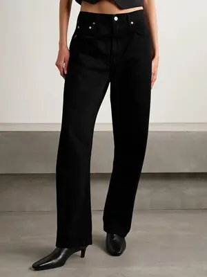 Citizens Of Humanity Miro Long Mid-rise Barrel-leg Jeans - Black