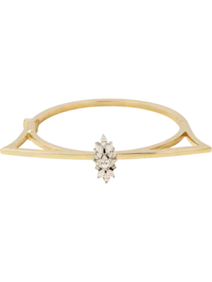 Yeprem Strada 18-karat Yellow And White Diamond Bangle - Gold