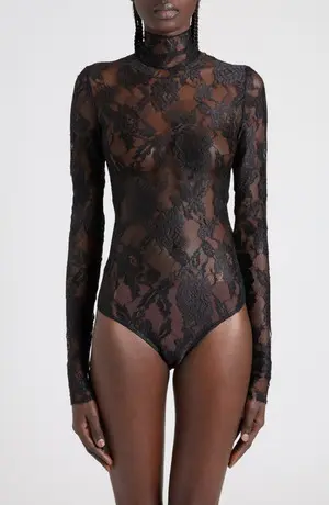 Valentino Garavani Sheer Lace Bodysuit