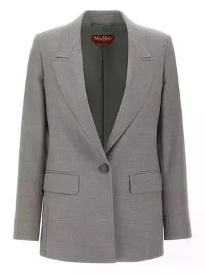 Max Mara Bolsena Single-breasted Blazer - Grey