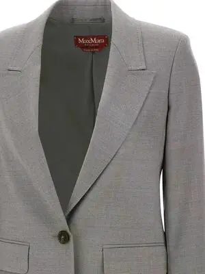 Max Mara Bolsena Single-breasted Blazer - Grey