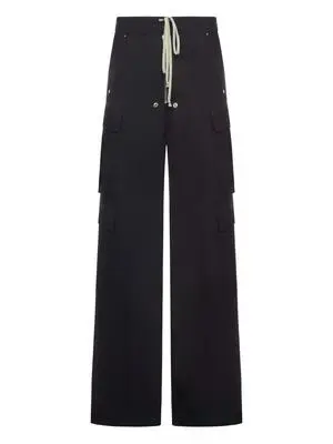 Rick Owens Cargo Wool Trousers - Black