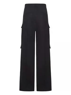 Rick Owens Cargo Wool Trousers - Black