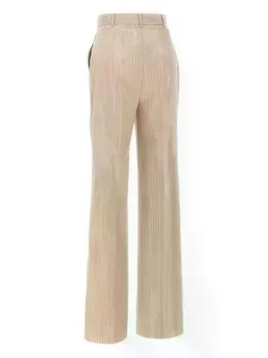 Max Mara Pinstripe Pleated Trousers