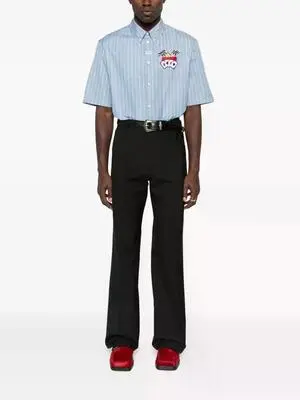 Martine Rose Striped Embroidered Shirt
