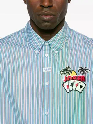 Martine Rose Striped Embroidered Shirt