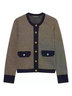 Brooks Brothers Jacquard Knit Cardigan
